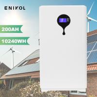 China 48V Lithium Iron Phosphate LiFePO4 Solar Battery Smart BMS 8000 Times Cycle for sale