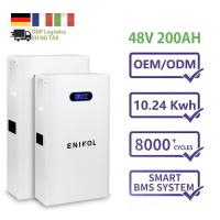 China 10KWH Capacity 48V Solar Battery Max 16 Sets Parallel Lithium Battery RS485/CAN Communication for sale