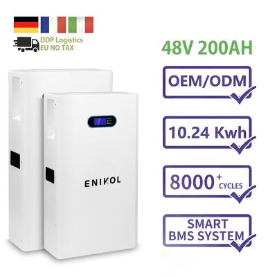 China 10KWH Capacity 48V Solar Battery Max 16 Sets Parallel Lithium Battery RS485/CAN Communication for sale
