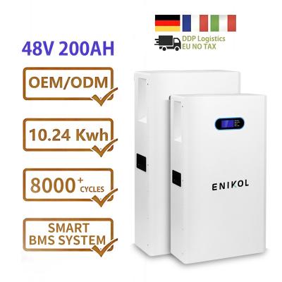 China 51.2V 200Ah Lithium Iron Phosphate Solar Battery 10KWH Rated Capacity Lifepo4 for sale
