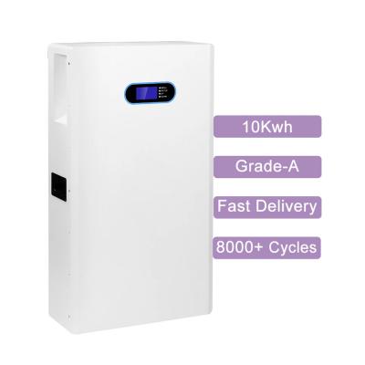 China LCD Display 48V 200AH Lithium Iron Phosphate 10KW Home Energy Storage Battery for sale