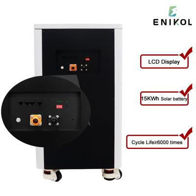 China Lithium Iron Phosphate Lifepo4 51.2V 300AH 48V Solar Battery Charging With LCD for sale