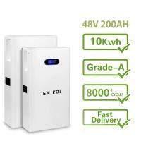 China 48 volt lithium ion battery Wall Mounted 200Ah 51.2V LiFePo4 Battery powerwall for sale