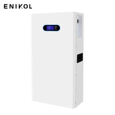 China Rechargeable Lithium Battery 51.2V 200AH Wall Mounted LiFePo4 Battery Pack With LCD for sale