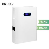 China 48V 100AH LiFePO4 Battery High Capacity Lithium Ion Battery Wall Mounted Power Storage for sale