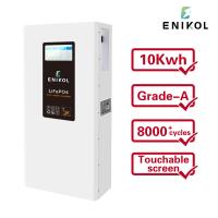 China 51.2v 5kwh 10kwh 15kwh Lithium Wall Mounted Lifepo4 Battery Powerwall With Touchable Screen for sale