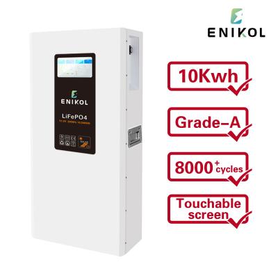 China 51.2v 5kwh 10kwh 15kwh Lithium Wall Mounted Lifepo4 Battery Powerwall With Touchable Screen for sale
