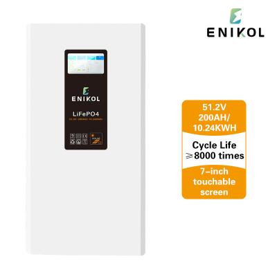 China 48V 300AH 15kwh Wall Mounted LiFePO4 Solar Battery for Off-grid Solar Power System for sale