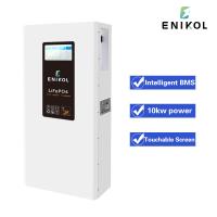 China 48V Lithium LiFePO4 Solar Battery Touchable Screen 300AH Wall Mounted Battery for sale