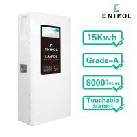 China High Storage Capacity 48V LiFePO4 Solar Battery Touchable Screen CE MSDS Certified for sale