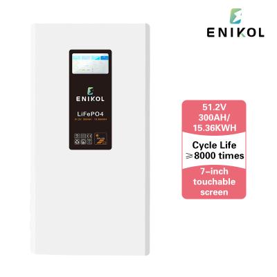 China Household Solar Energy Storage 48V Lithium Iron Phosphate Battery Power Wall 10KWH for sale