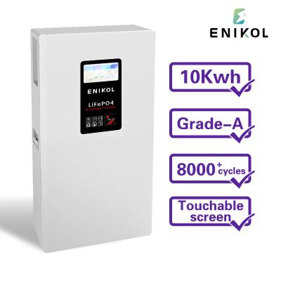 China 48V 200AH Touchable Home Energy Storage Battery 51.2V 10kwh Lithium Iron Phosphate Battery for sale