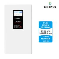 China Touchscreen 48V Home Energy Storage Battery 51.2V 200AH Lithium Iron Phosphate Battery 10240WH for sale