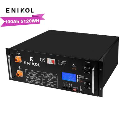 China Household Energy Storage Lithium Iron Phosphate Battery 100AH 5KWH Solar Battery Rack for sale