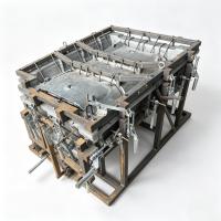China Custom Heavy-Duty Cast Aluminum Rotomolding Mold with Reinforced Steel Frame & Multi-Clamp System for Large Plastic Tanks & Enclosures for sale