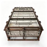 China Custom Cast Aluminum Rotomolding Mold with Structural Steel Frame & Multi-Port System for Large Rectangular Containers & Insulated Boxes for sale