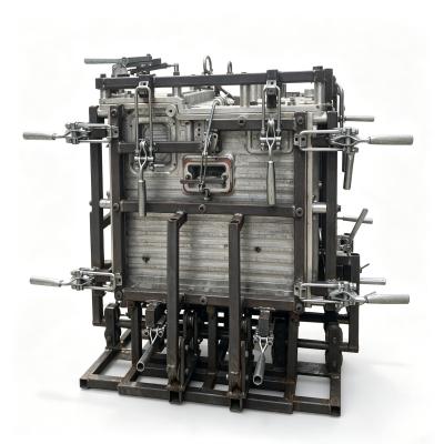 China Custom Complex Multi-Piece Cast Aluminum Rotomolding Mold with Multi-Directional Side-Cores & Mechanical Ejection Frame for Advanced Enclosures for sale