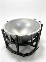 China Custom Precision Cast Aluminum Hemispherical Rotomolding Mold with Octagonal Steel Support Frame for Hollow Spherical Tanks & Dome Housings for sale