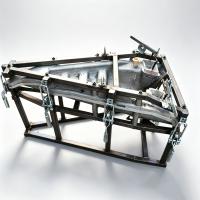 China Custom V-Shaped Cast Aluminum Rotomolding Mold with Reinforced Steel Framework for Industrial Structural Components & Tapered Shells for sale