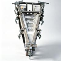 China Custom V-Shaped Cast Aluminum Rotomolding Mold with Reinforced Steel Framework for Industrial Structural Components & Tapered Shells for sale