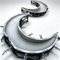 China Custom Curved Cast Aluminum Rotomolding Mold with Steel Frame & Quick-Release Clamps for Water Park Slides & Curved Modular Plastic Furniture for sale