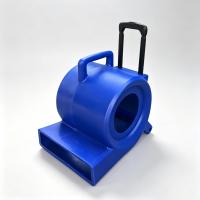 China Custom Rotomolded Plastic Air Mover Shell with Telescopic Handle & Wheels for Commercial Floor & Carpet Dryer Blower Housing OEM/ODM for sale