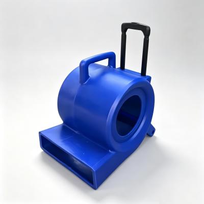 China Custom Rotomolded Plastic Air Mover Shell with Telescopic Handle & Wheels for Commercial Floor & Carpet Dryer Blower Housing OEM/ODM for sale