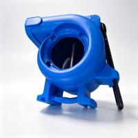 China Custom Rotomolded Plastic Air Mover Shell with Telescopic Handle & Wheels for Commercial Floor & Carpet Dryer Blower Housing OEM/ODM for sale