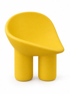 China Modern Chunky Sculptural Lounge Chair & Rotomolded Plastic Accent Armchair for Outdoor Garden, Hotel & Commercial Patio Furniture OEM/ODM for sale