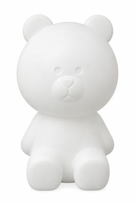 China Custom Translucent White Teddy Bear LED Illuminated Seat & Modern Cartoon Chair for Commercial Outdoor Landscape, Playground & Hotel Decor OEM/ODM for sale