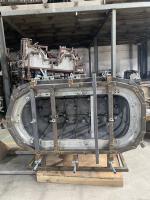 China Custom Heavy-Duty Cast Aluminum Rotomolding Mold with Steel Skeleton Cage for Large Oval Water Storage Tanks & Agricultural Rain Tubs OEM/ODM for sale