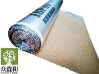 China High End Aluminum Foil  2mm Cork Floor Underlayment Eco Friendly For Wood Floor for sale