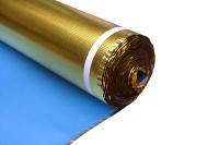 China 3mm IXPE Foam Underlay Golden Film Comfort Walking Heavy Duty Underlay for sale