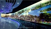 China Auto Keystone Laser 3D Outdoor Projector 12000 Lumens Full HD 1920x1080 for sale