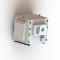 China IP66 Outdoor Projector Junction Box 1.5mm Steel Enclosure with 200W Cooling & 50kg Load Capacity for sale