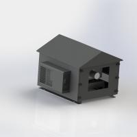 China Waterproof Outdoor Projector Enclosure IP65 Rated with 50kg Load Capacity and 200W Heat Dissipation for sale