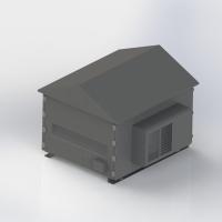 China Waterproof Outdoor Projector Enclosure IP65 Rated with 50kg Load Capacity and 200W Heat Dissipation for sale