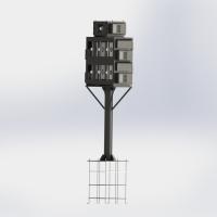 China Outdoor Projector Enclosure with IP65 Weatherproof Rating, 200W Cooling System and 50kg Load Capacity for sale