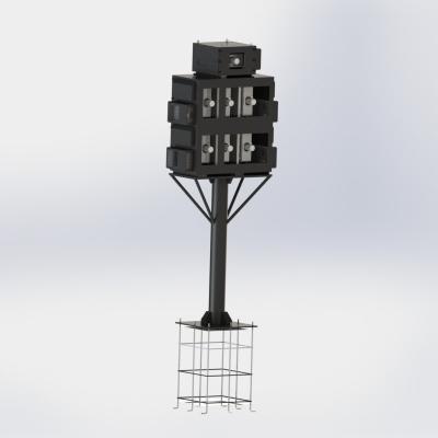 China Outdoor Projector Enclosure with IP65 Weatherproof Rating, 200W Cooling System and 50kg Load Capacity for sale