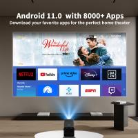 China FY360 4K HD Smart LCD Projector 1080P Android 11.0 BT5.2 Built-in Stereo Sound Home Theater with US Plug for sale