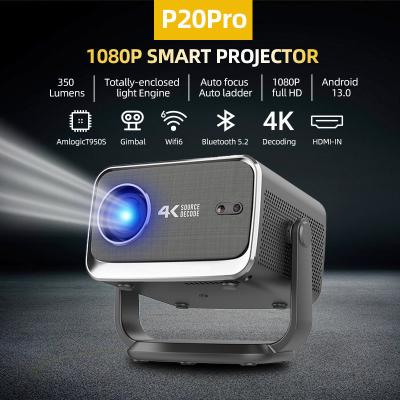 China FLYIN P20 Pro 4K 350 Lumens 1080P Full HD Projector Auto Focus Android 13 Airplay Portable Home Theater for sale