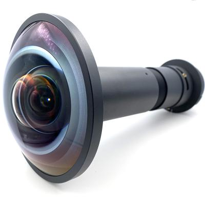 China Planetarium Fisheye Projection Lens 180° FOV for 4-10m Inflatable Domes with 3.58 EFL and 245mm Length for sale