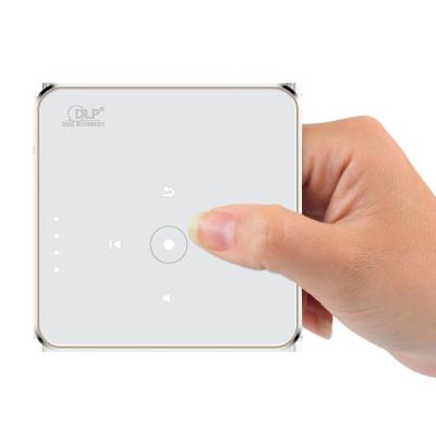 China DLP Pico LED Ultra Mini Projector 100 ANSI Lumens 2500mAh Battery for iPhone iPad Android for sale