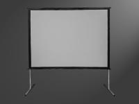 China 250-Inch Fast Folding Projector Screen with Front & Rear Projection - Aluminum Frame & Wheeled Case for sale