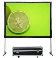 China 180 Inch Collapsible PVC Projector Foldable Screen Front Rear Fast Folding 16:9 4:3 for sale