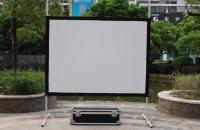 China 400 Inch Fast Folding Projector Screen with CE FCC ROHS Certification - 4:3 & 16:9 Formats for sale