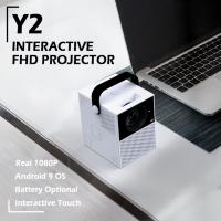 China Y2 3200 Lumens Portable Interactive LED Projector with 1080P Native Resolution and Android 9.0 OS for sale