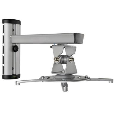 China 375mm Wall Distance Projector Ceiling Mount Bracket - 360° Adjustable, 10kg Capacity, Aviation Aluminum for sale