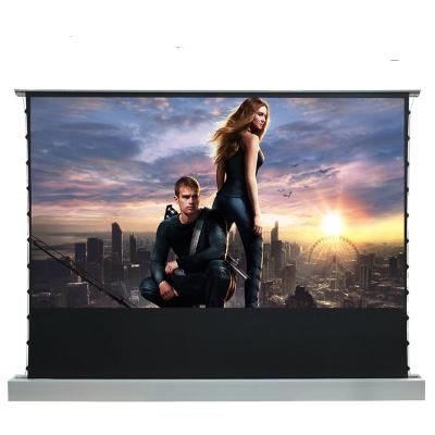 China 106-Inch ALR Electric Motorized Floor Projection Screen with 160° Viewing Angle and 3-Year Warranty for sale
