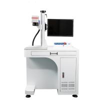 China Desktop Fiber Laser Marking Machine Laser Engraver for Metal Plastics 50W 60W 100W for sale